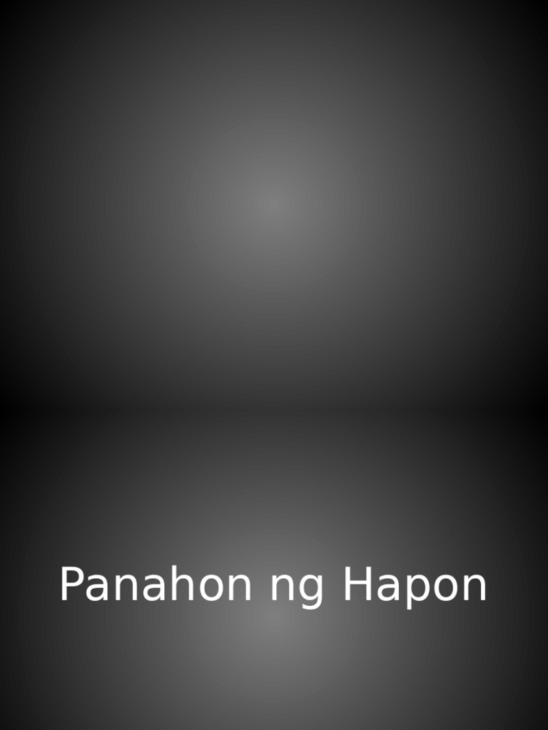 Panahon NG Hapon | PDF