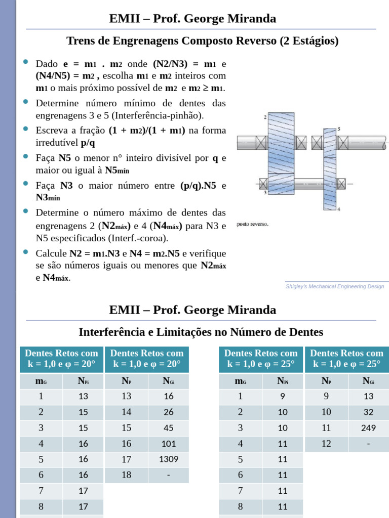 EMII - Aula 06 - Trem de Engrenagens Planetárias | PDF | Engrenagem | Mecânica