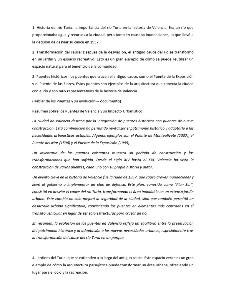 Rio Turia | PDF