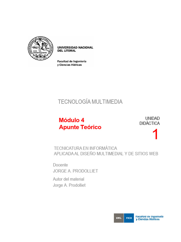Guia Didactica U1 M4 TM Apunte Teorico | PDF | Sonido