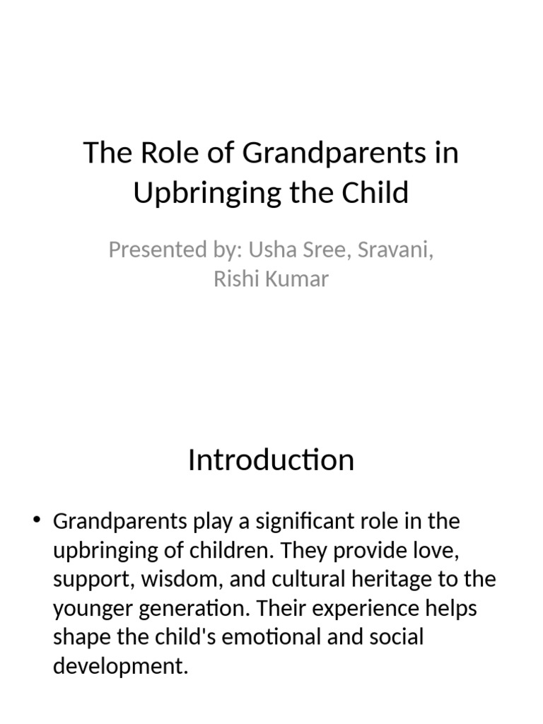 Role of Grandparents | PDF