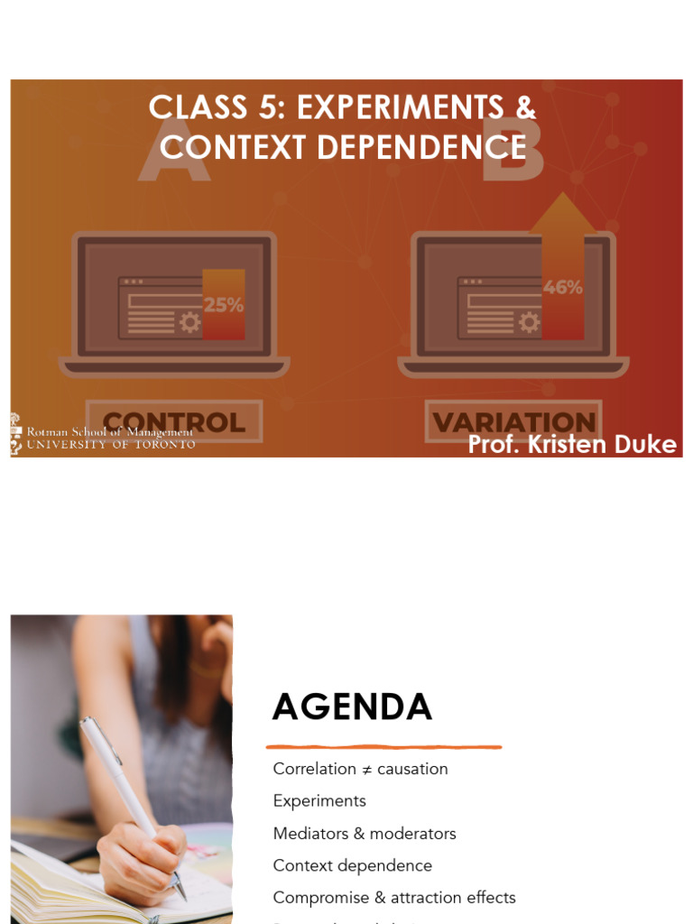 Class 5 - Experiments and Context Dependence | PDF | Experiment | Aggression