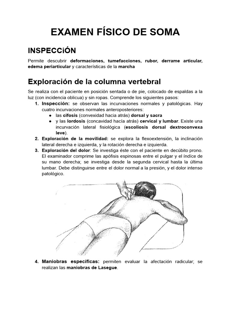 Examen Físico de Soma | PDF | Hombro | Pie