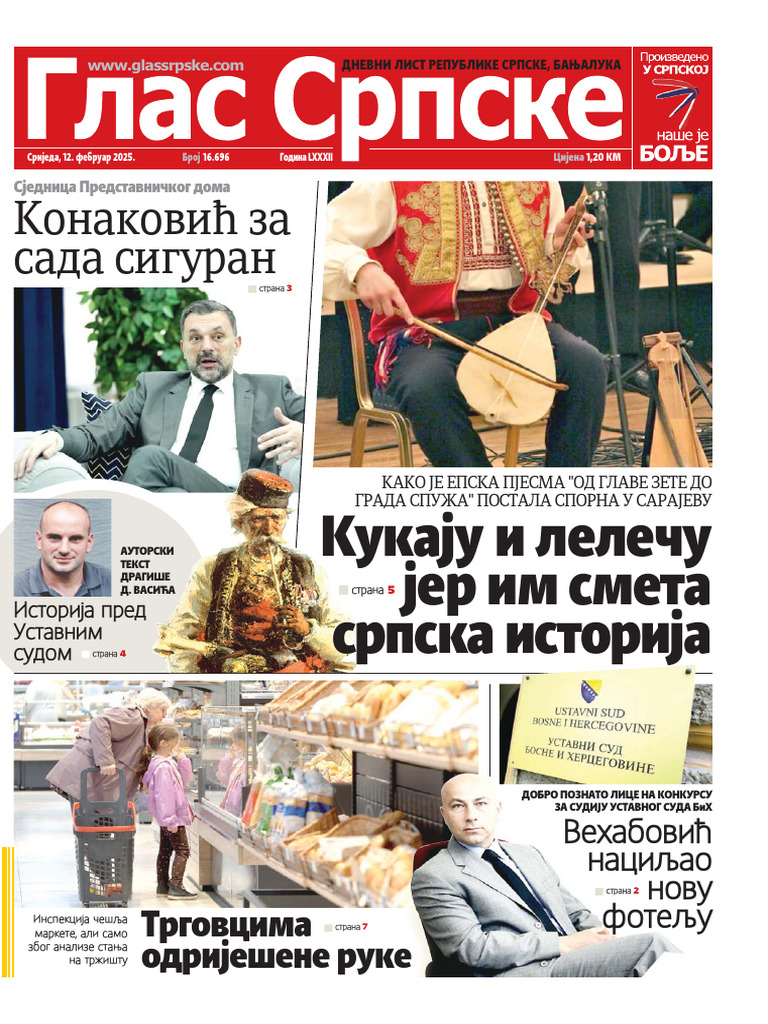 Glas Srpske 20250212 | PDF