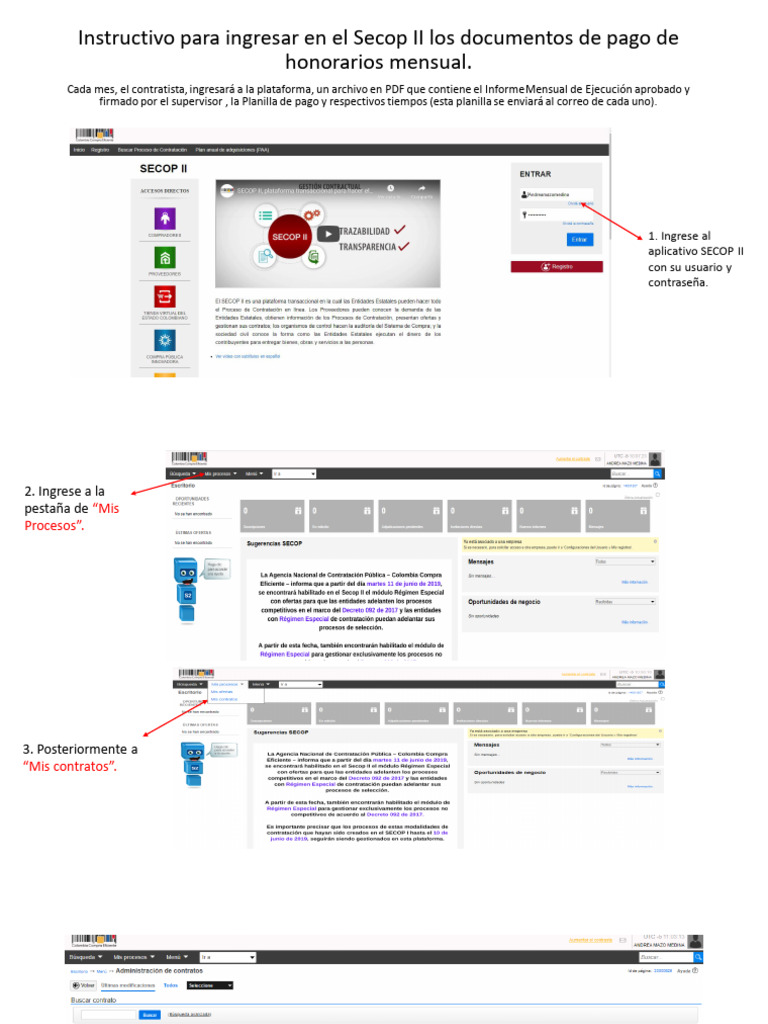 INSTRUCTIVO SECOP II (3) | PDF