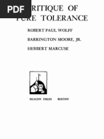 Herbert Marcuse - Repressive Tolerance (1965) | PDF | Toleration | Liberty