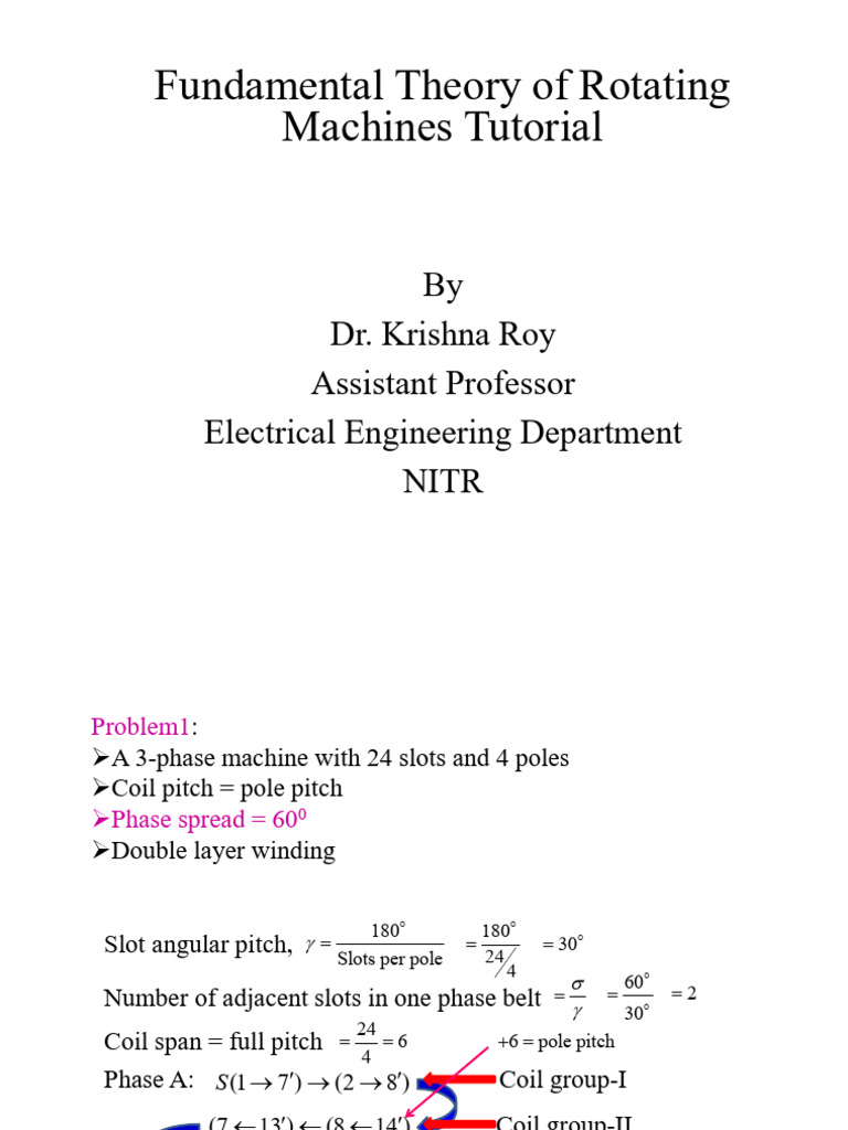 Fundamental Theory of Rotating Machines - Tutorial | PDF | Inductor ...