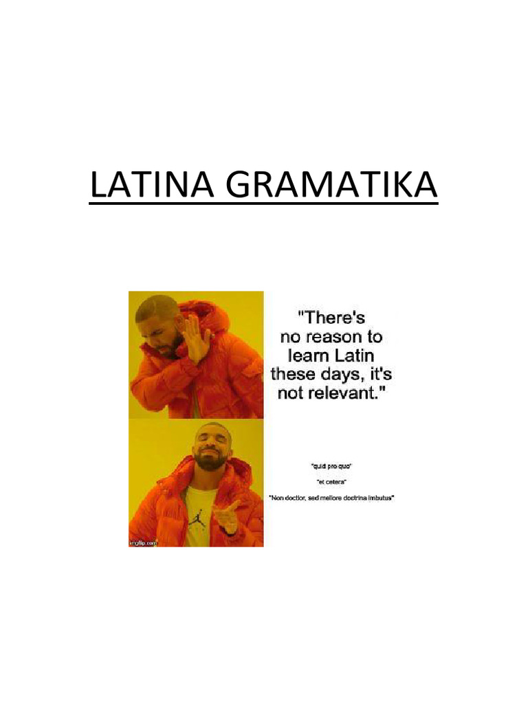 Latina Gramatika | PDF