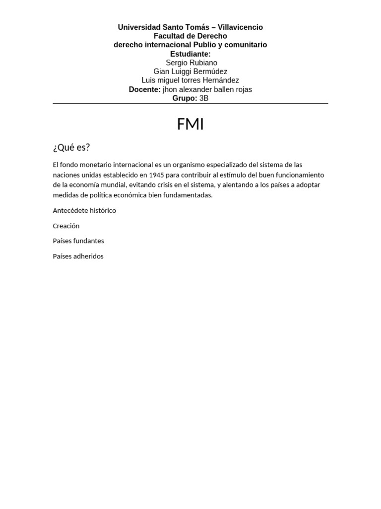 FMI | PDF