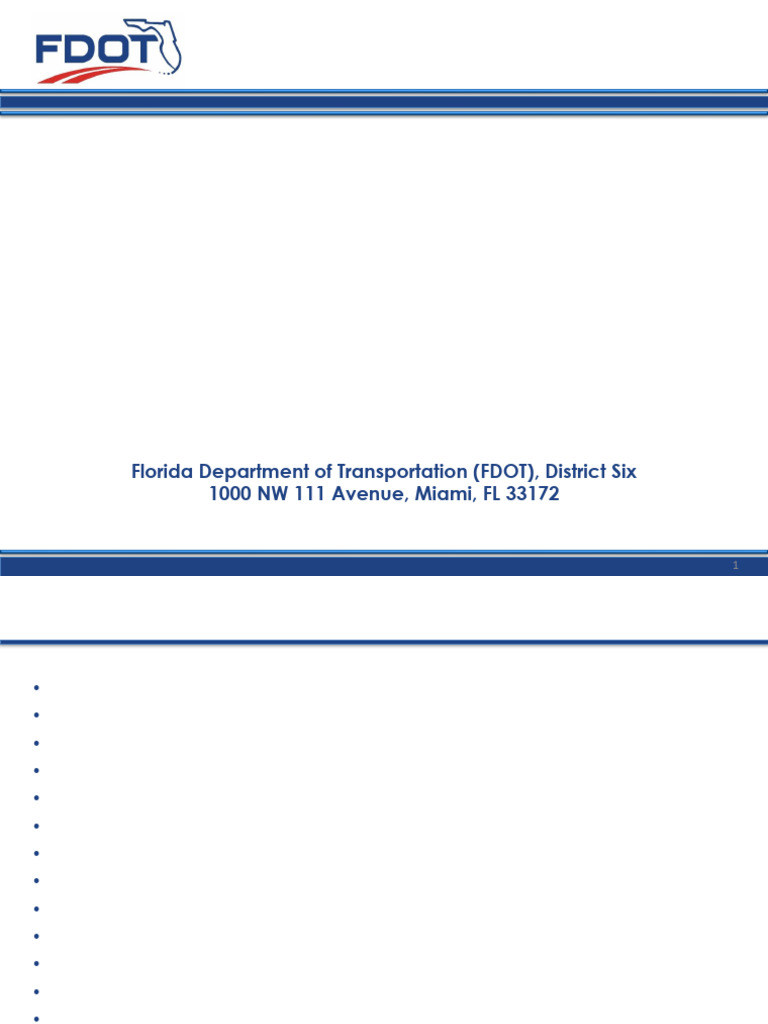 FDOT Days Workshop Overview | PDF | Road Surface | Traffic