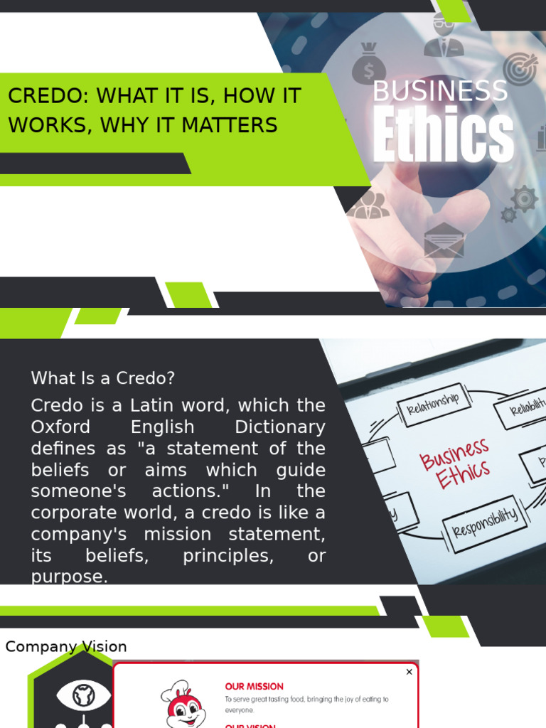 Understanding Corporate Credos | PDF