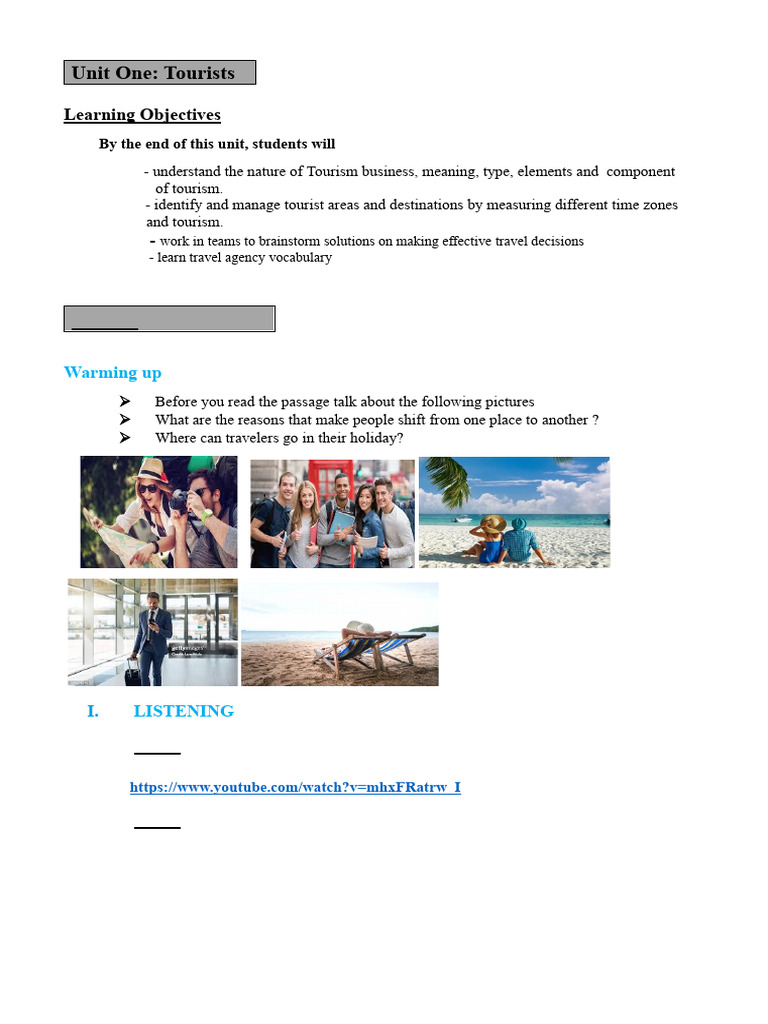 Understanding Tourism and Travelers | PDF | Tourism | Sustainability