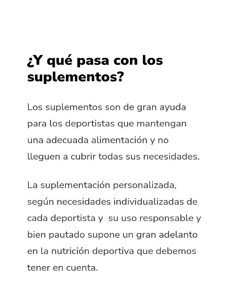 suplementos | PDF