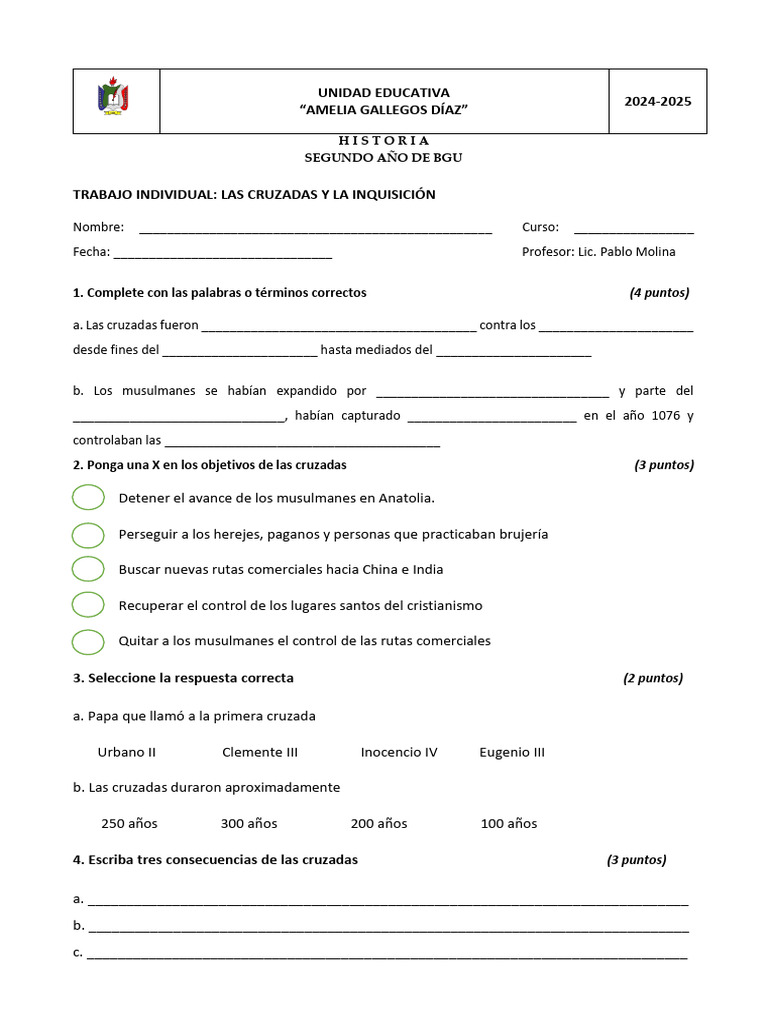 6 Cruzadas e Inquisición | PDF | Inquisición | Cruzadas