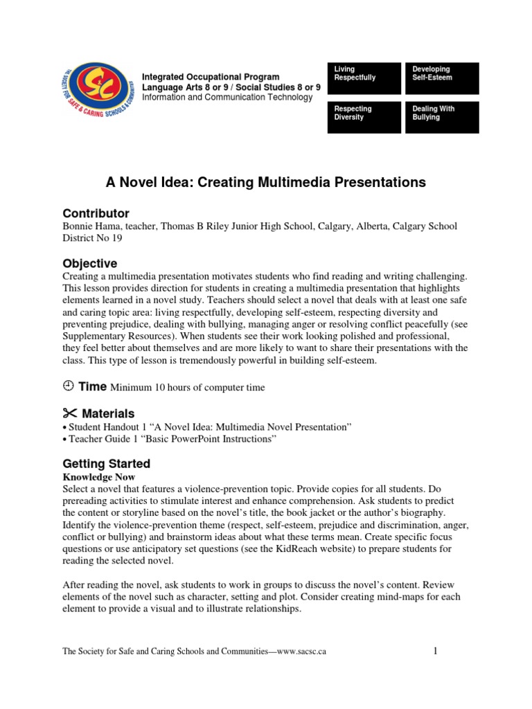 A Novel Idea Creating Multimedia Presentations | PDF | Multimedia ...