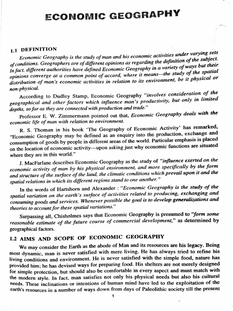 Economic Geog | PDF