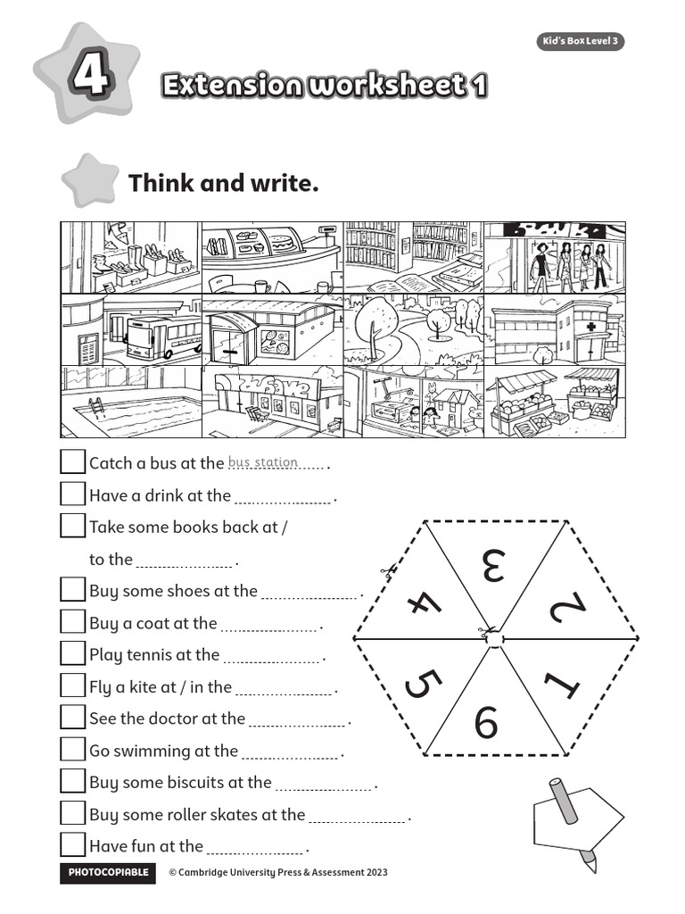 KidsBox - Level3 - Unit4 - Extension Worksheet 1 | PDF
