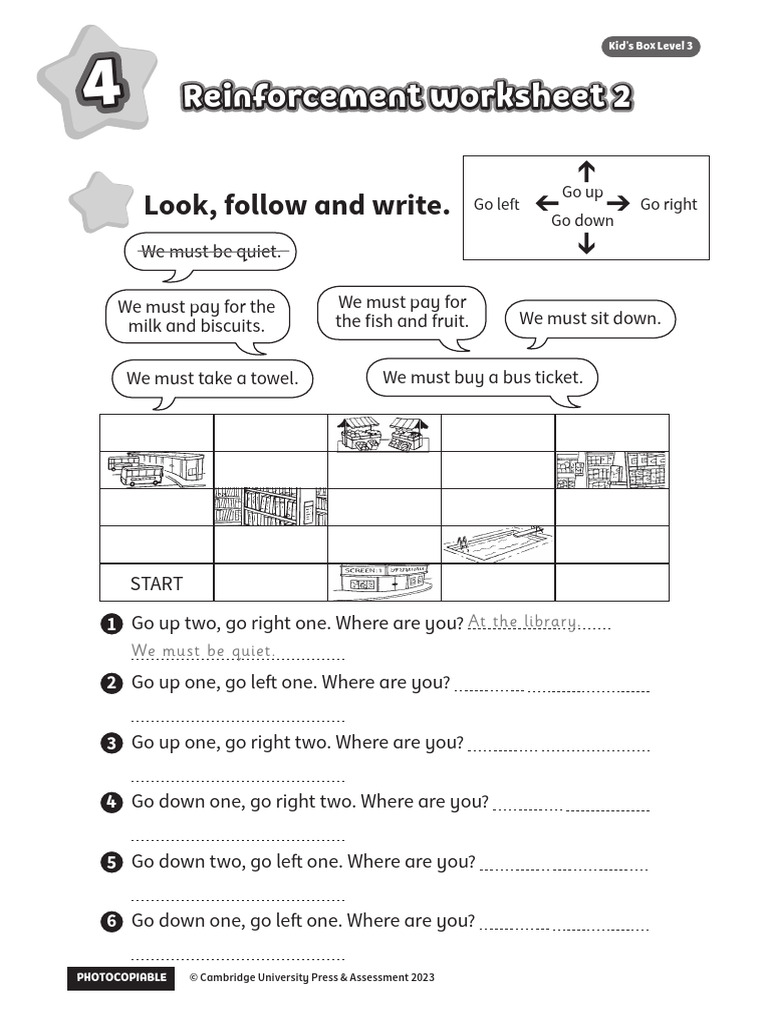 Kid's Box Level 3 Reinforcement Worksheet | PDF