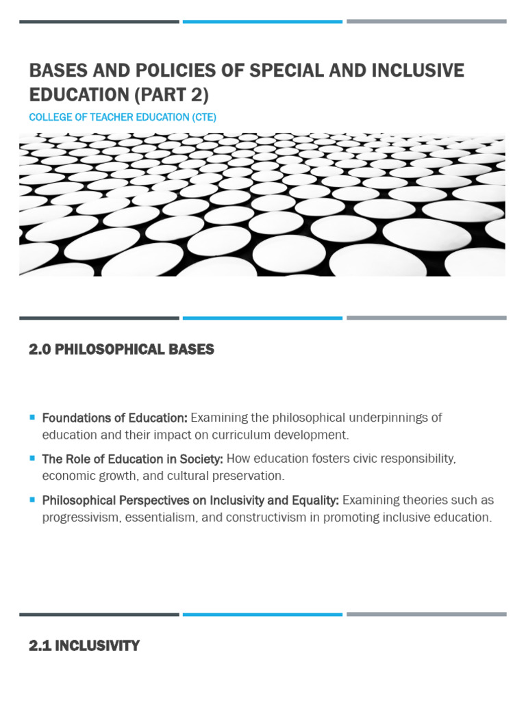 Inclusive Education Policies and Frameworks | PDF | Social Exclusion ...
