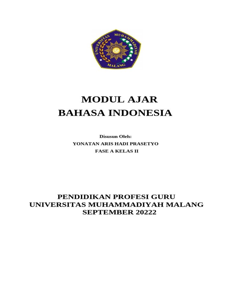 MODUL AJAR BINA KELAS 2 YONATAN ARIS HADI PRASETYO | PDF