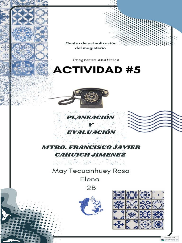 Act #5 | PDF | Enseñando | Planificación