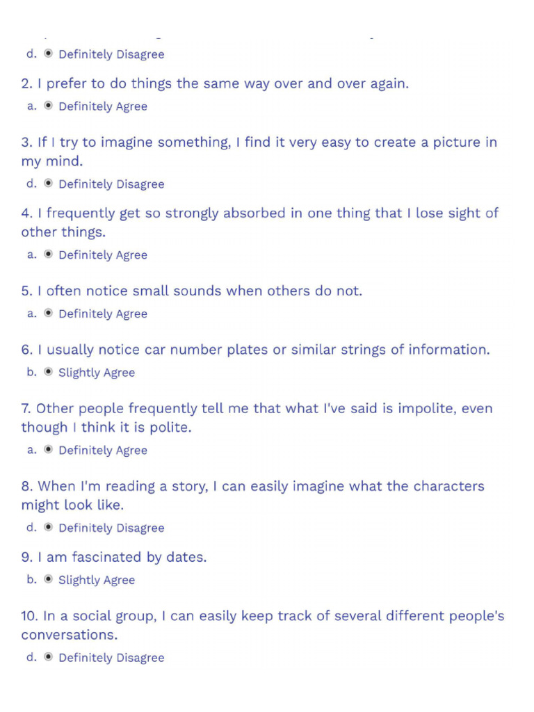 AQ Test - and how to perform | PDF