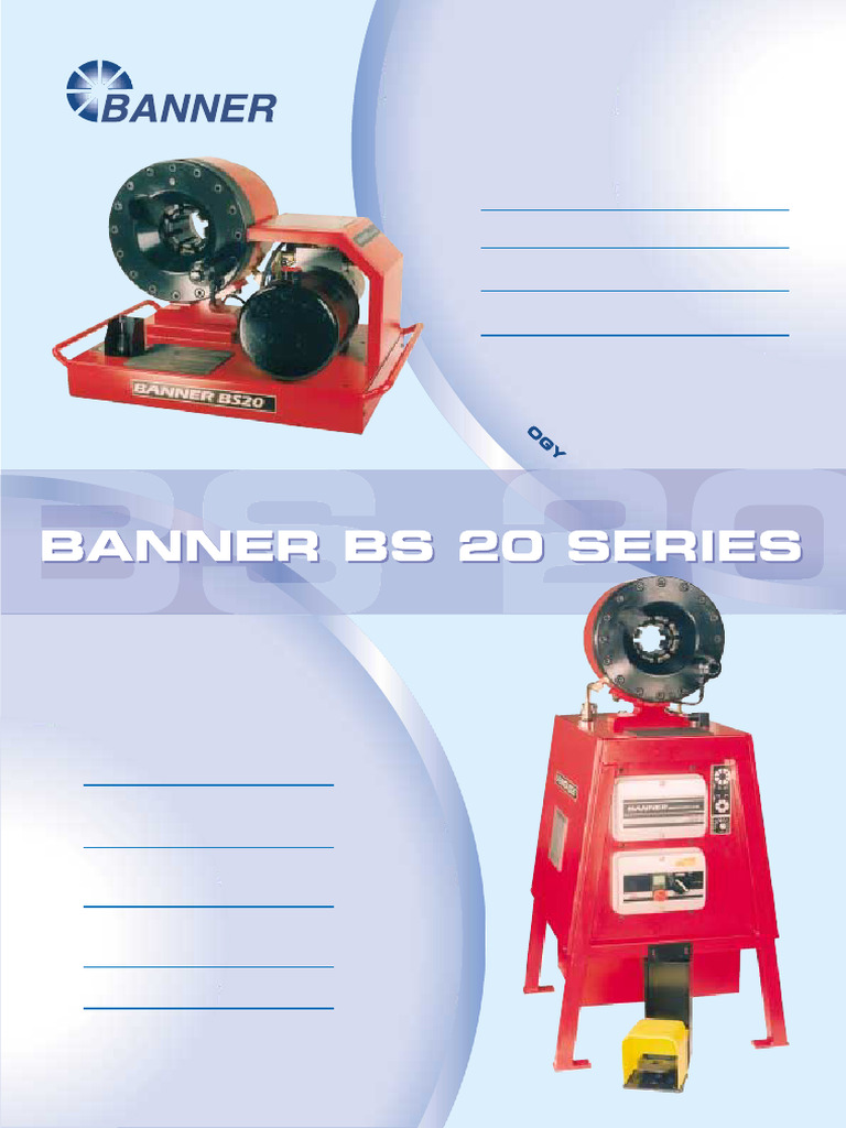 BS 20 Series Hydraulic Hose Machines | PDF | Manufactured Goods ...