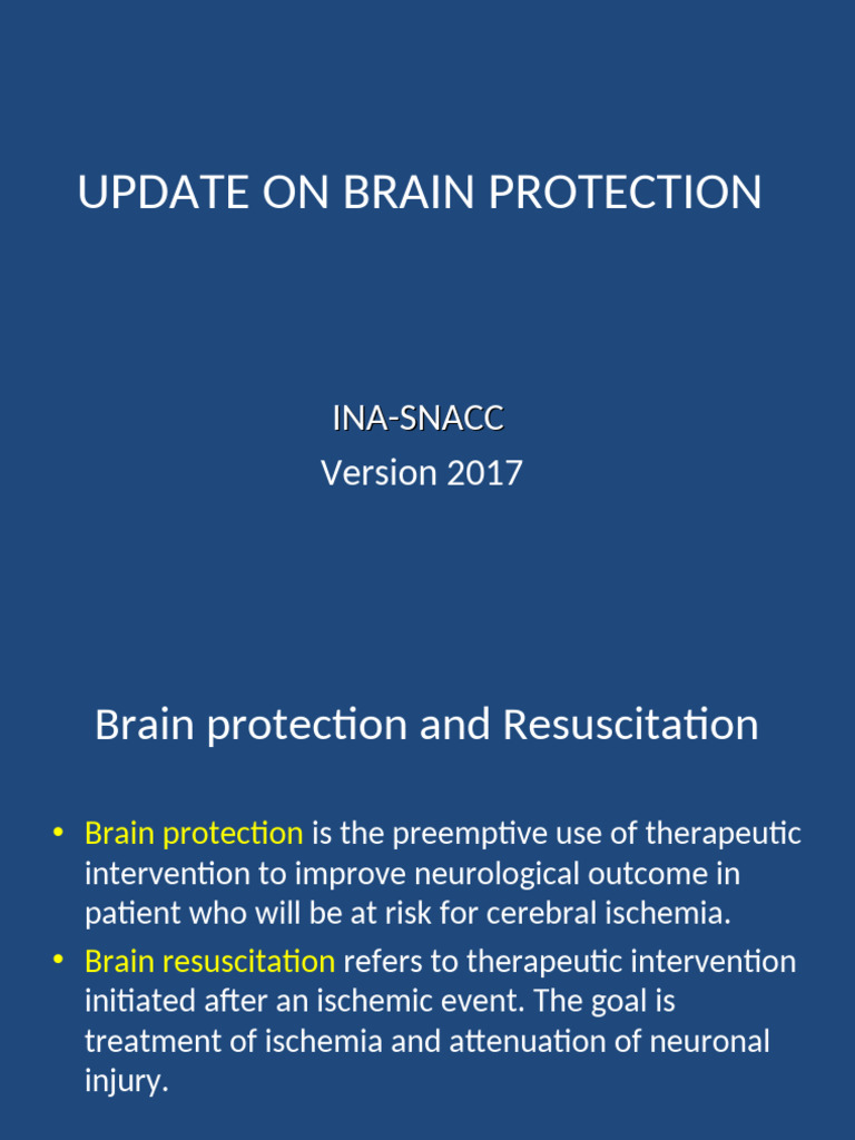 Brain Protection Strategies in Neuroanesthesia | PDF