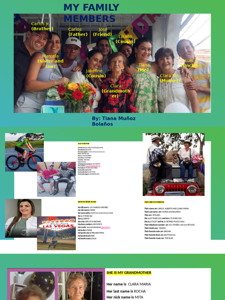 Homework Fundamental 1 (My Family) | PDF