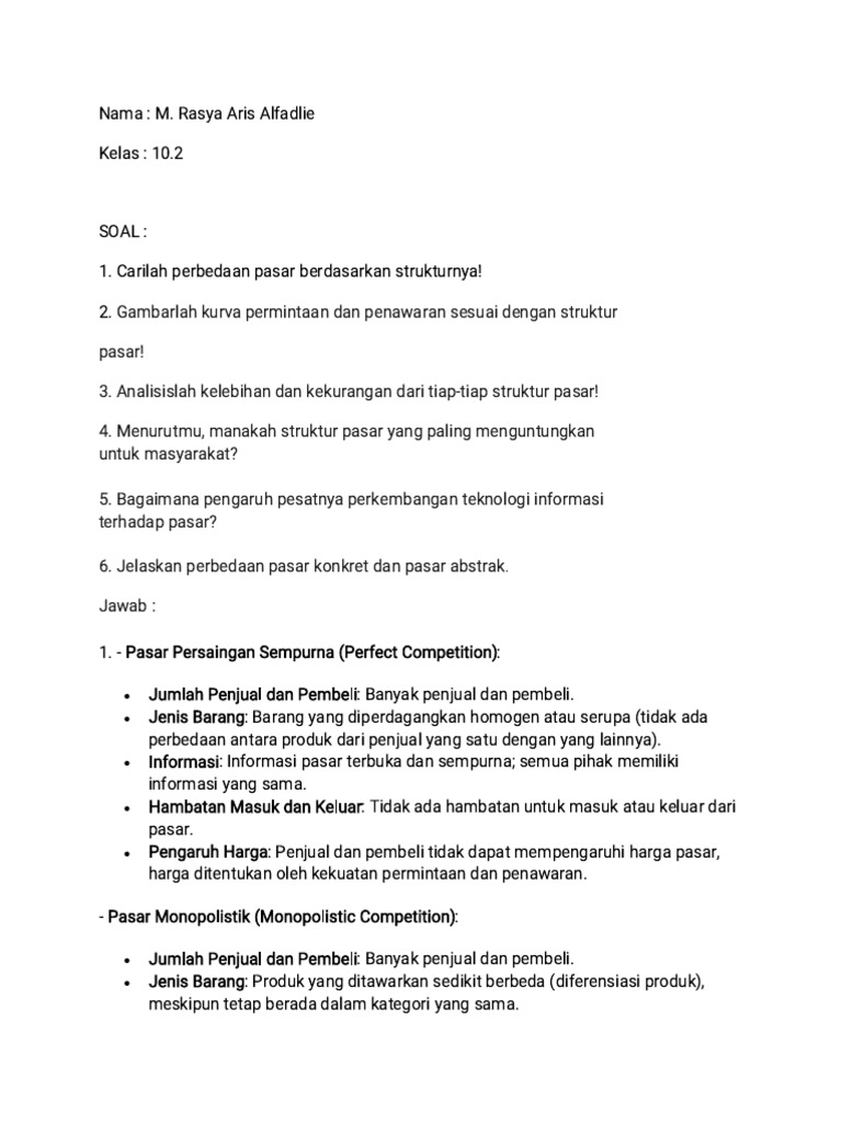 M. Rasya Aris (Ekonomi) | PDF