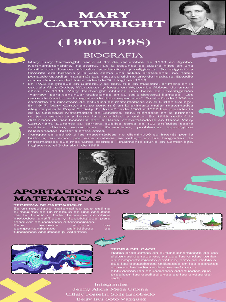 Biografia Mary Cartwright | PDF | Matemáticas