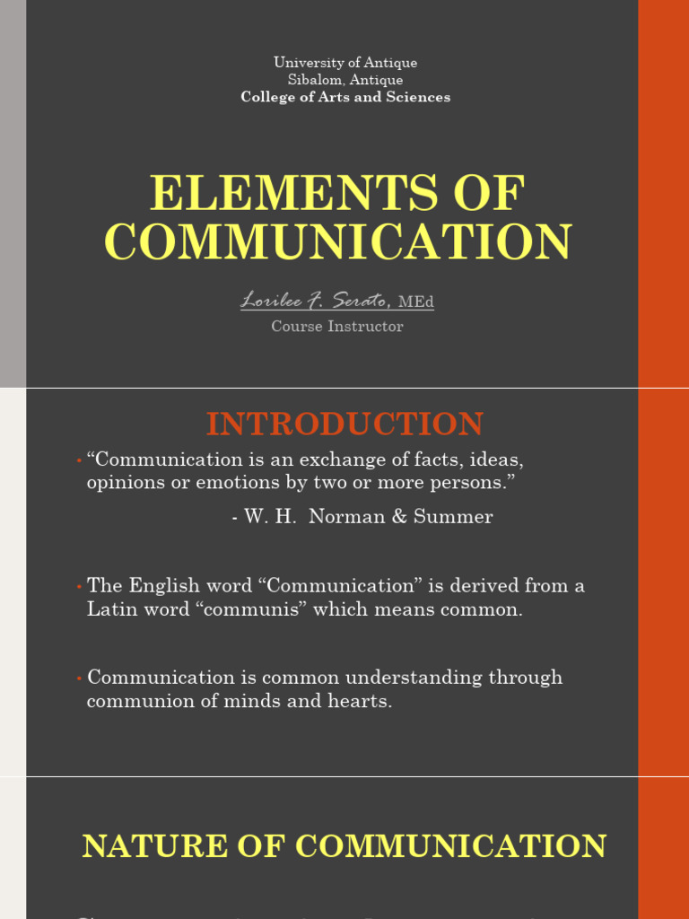 Communication Essentials for Students | PDF | Communication | Information