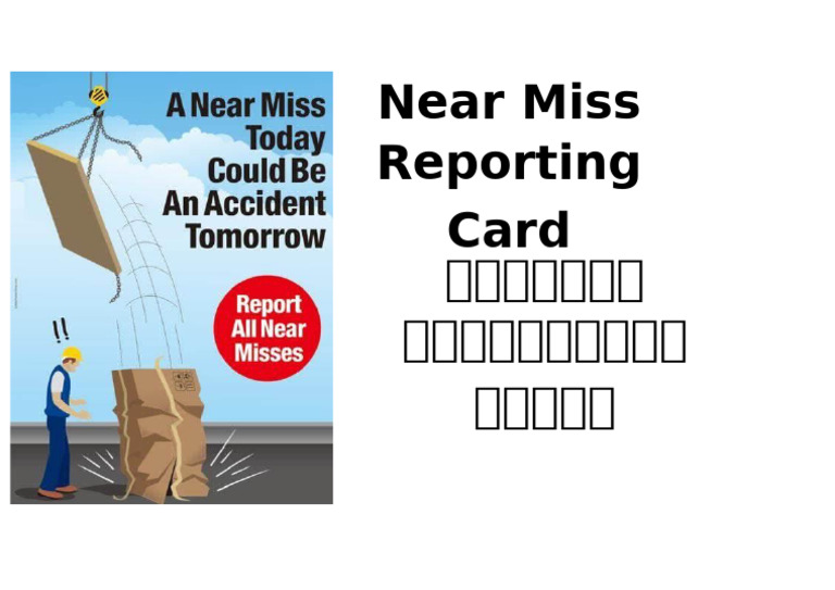 Near Miss Reporting Card | PDF