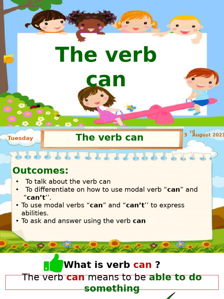 Understanding the Verb "Can" | PDF