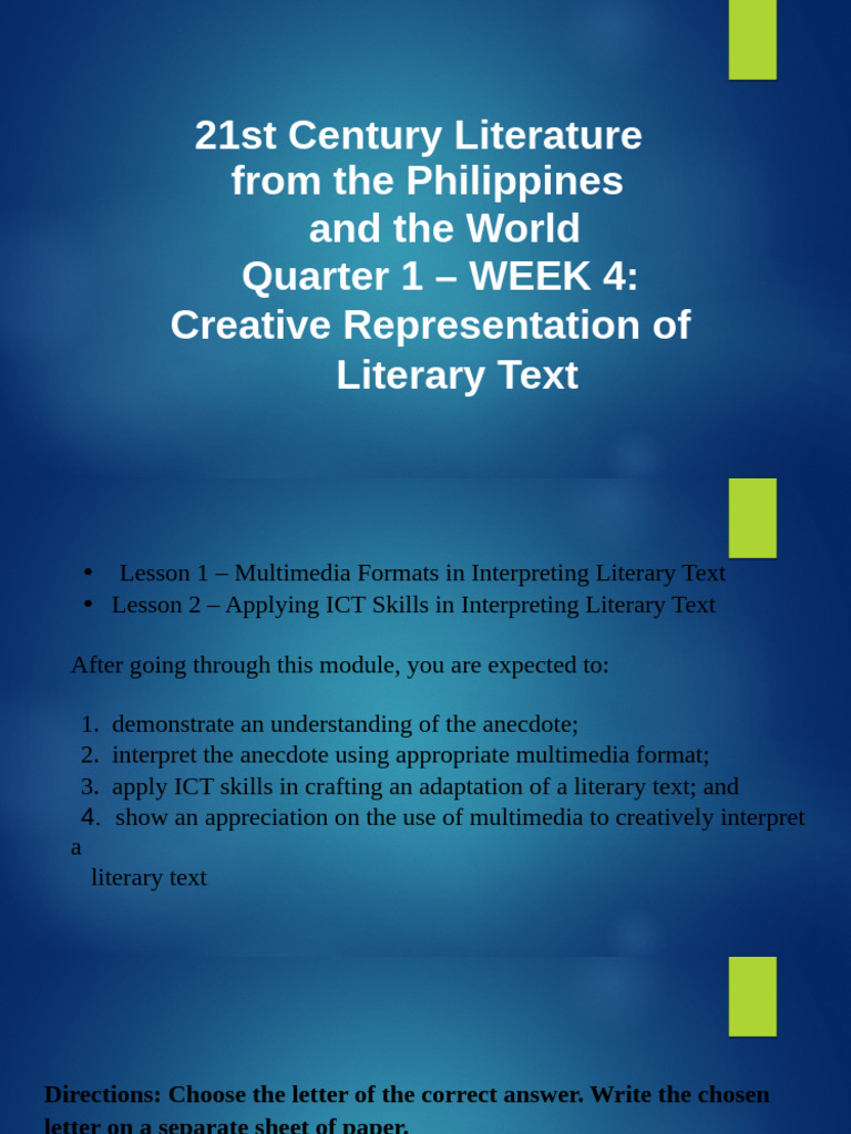 21stcentur WEEK 4 Done | PDF | Multimedia | Microsoft Power Point