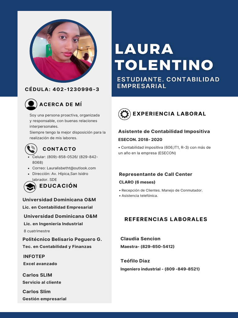 Curriculum. Laura Tolentino | PDF