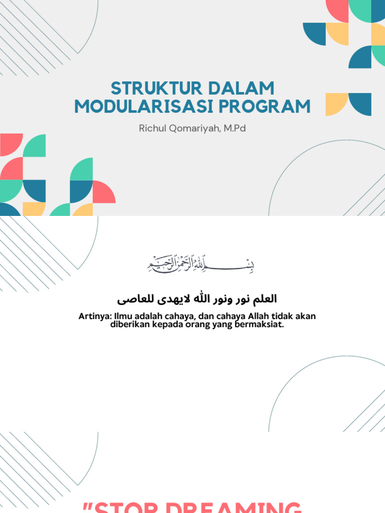 Struktur Dalam Modularisasi Program | PDF