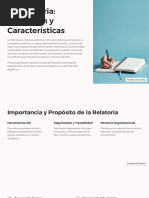 La Relatoria Definicion y Caracteristicas | PDF | Información