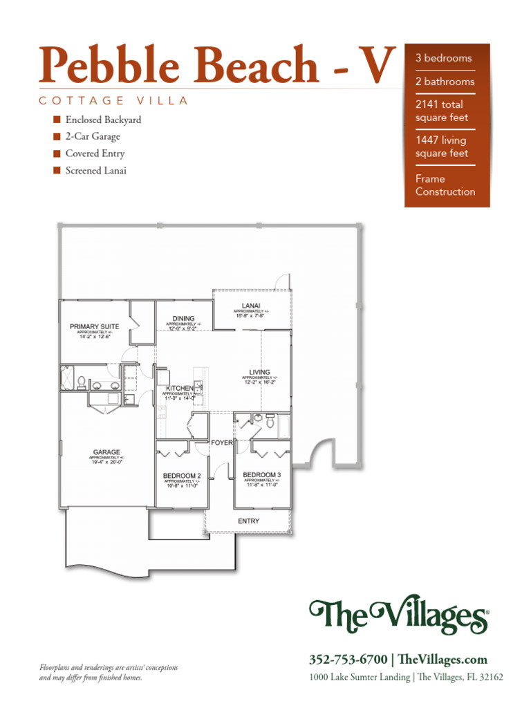 Tv522 Pebble Beach Cottage Villas Feature Sheet 0622 Print | PDF | Door ...
