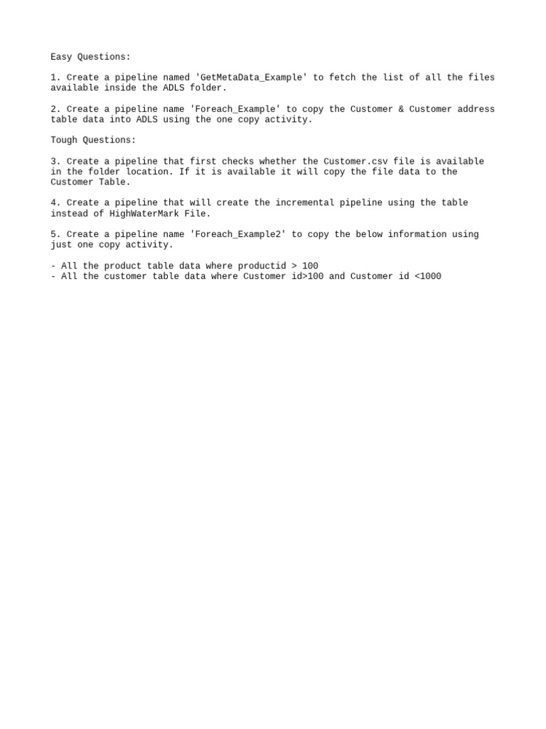 11 Assignment 7 ADF Pipeline 3 | PDF