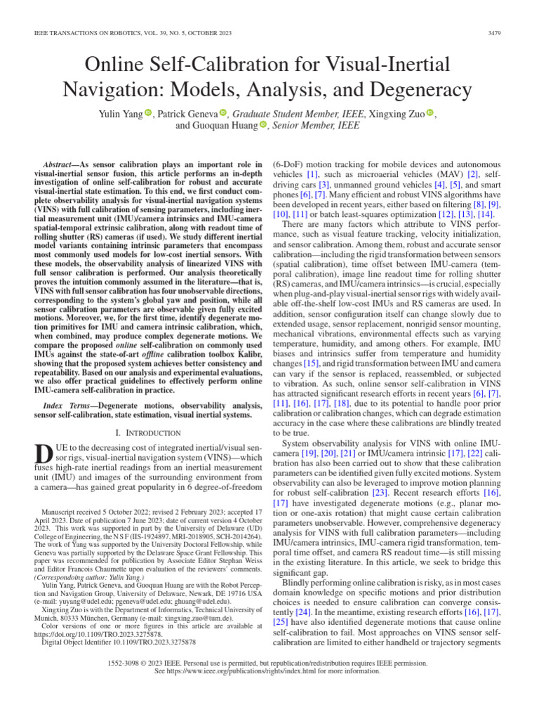Online_Self-Calibration_for_Visual-Inertial_Navigation_Models_Analysis_and_Degeneracy | PDF ...
