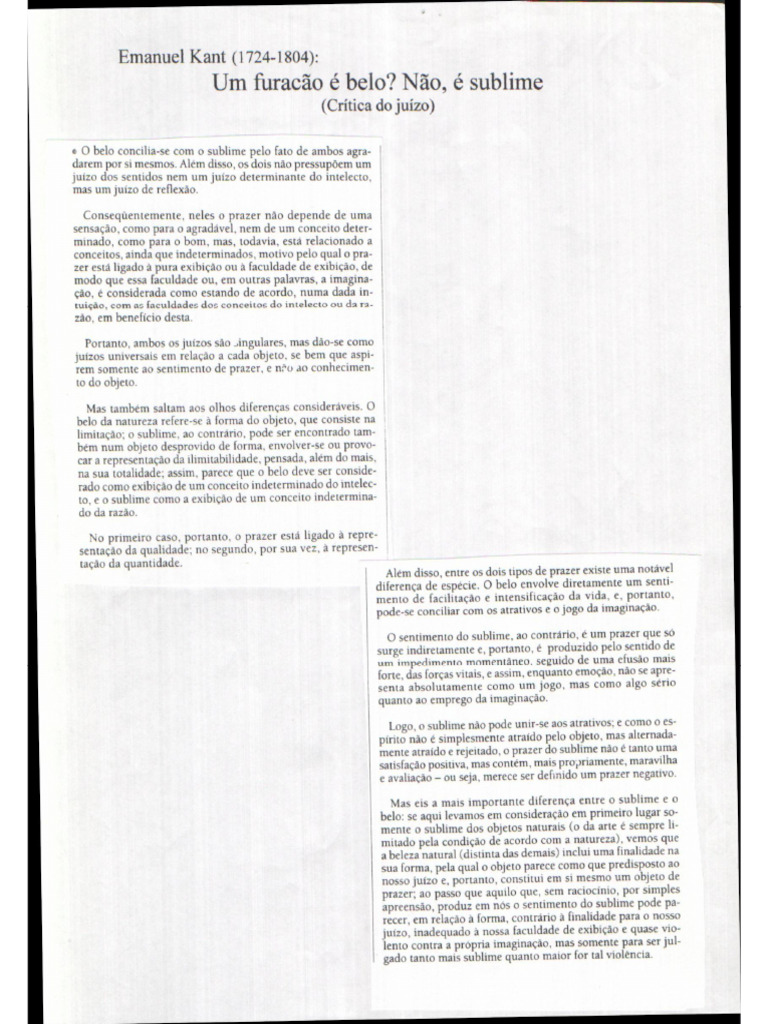 Kant Sublime | PDF