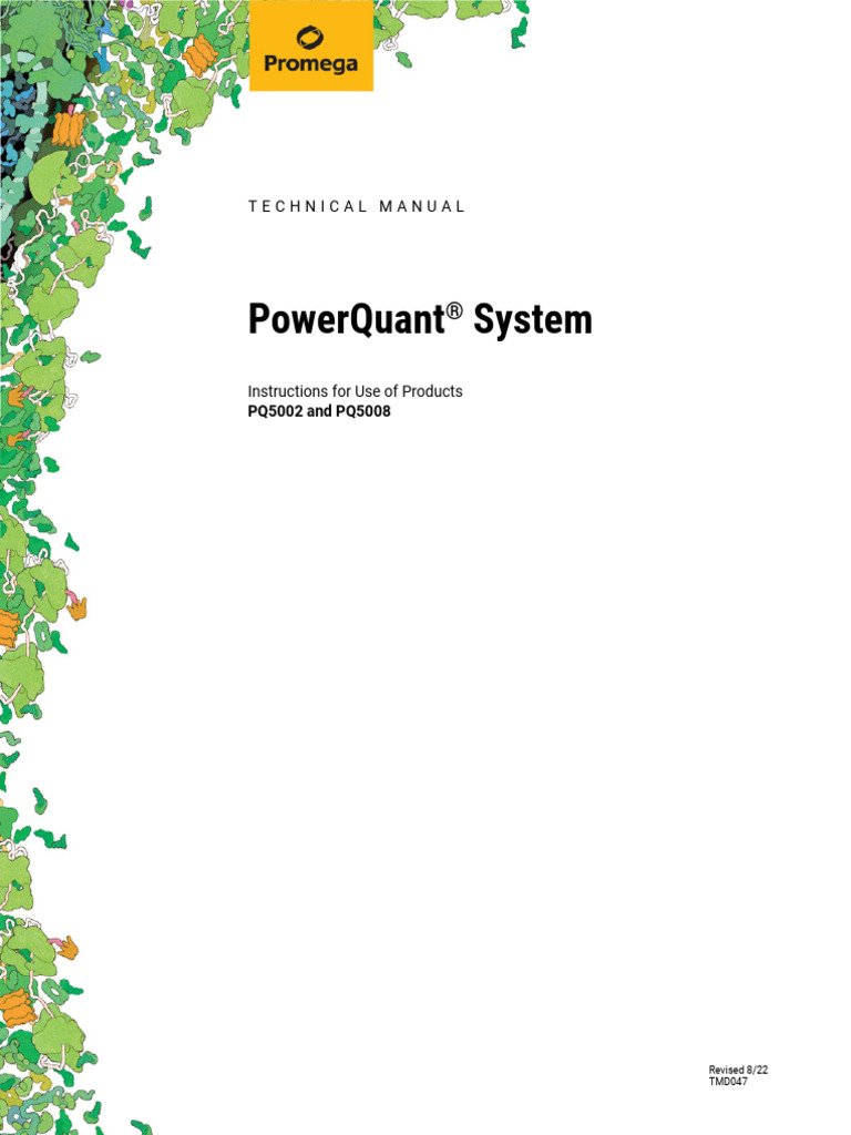 PowerQuant System TMD047 | PDF | Polymerase Chain Reaction | Amplicon
