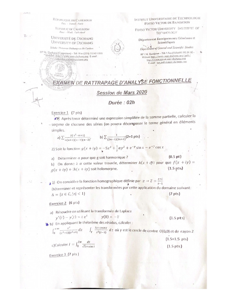 Epreuves de Maths | PDF