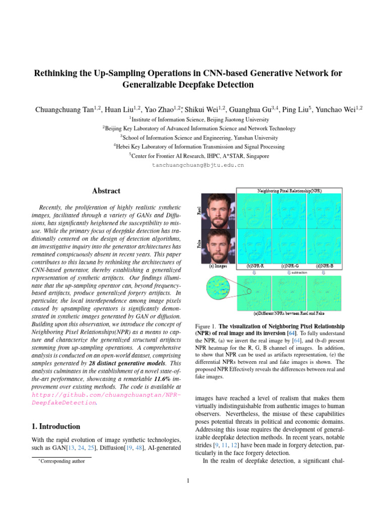 CNN Up-Sampling for Deepfake Detection | PDF | Artificial Intelligence ...