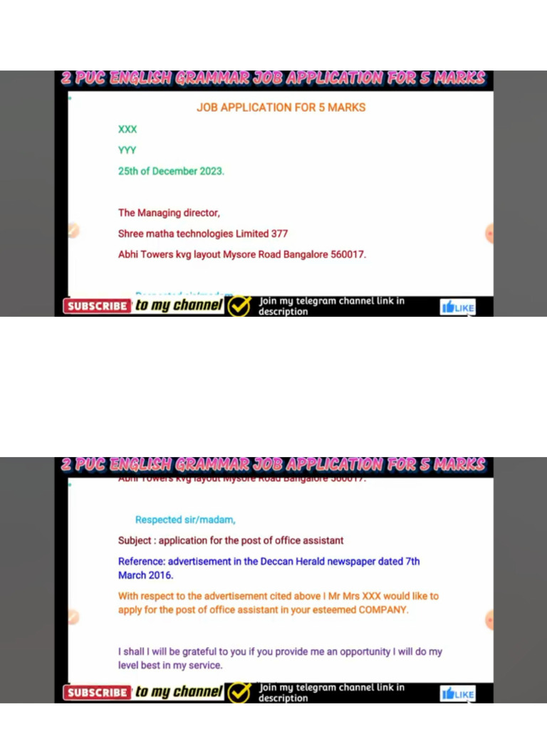 Letter Writing Formate | PDF