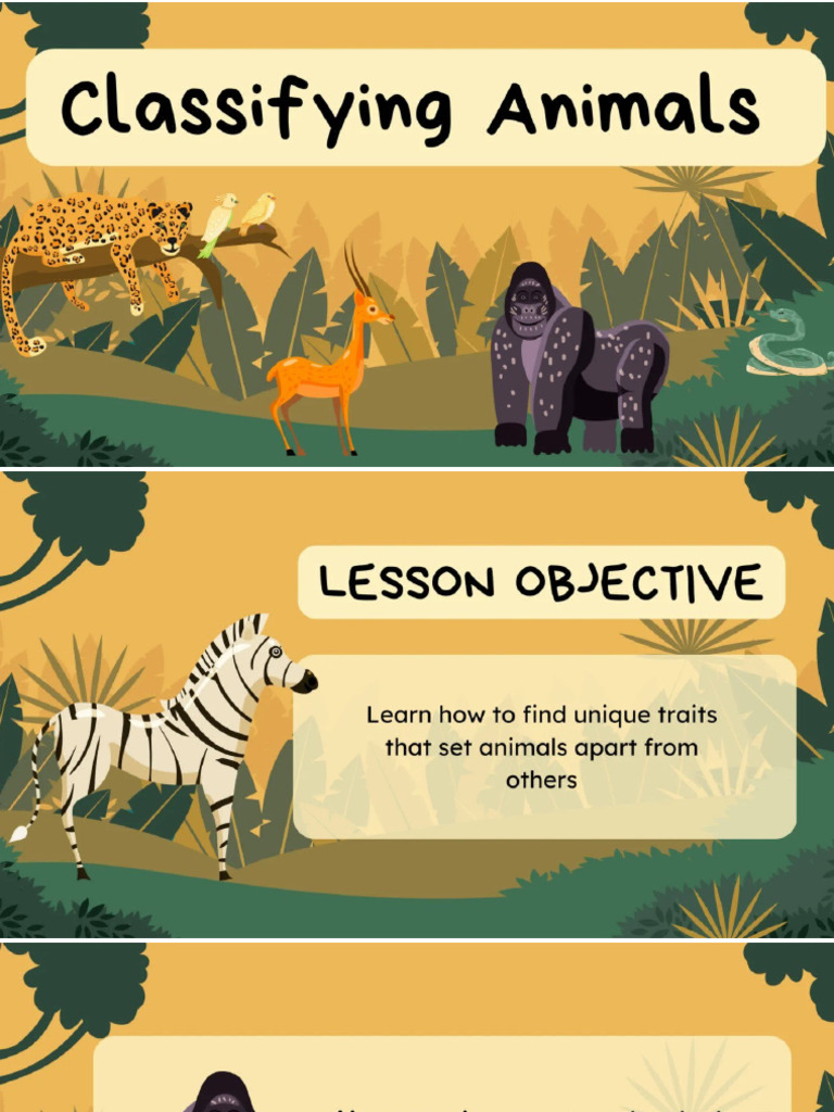 Classification of Animals Iii | PDF