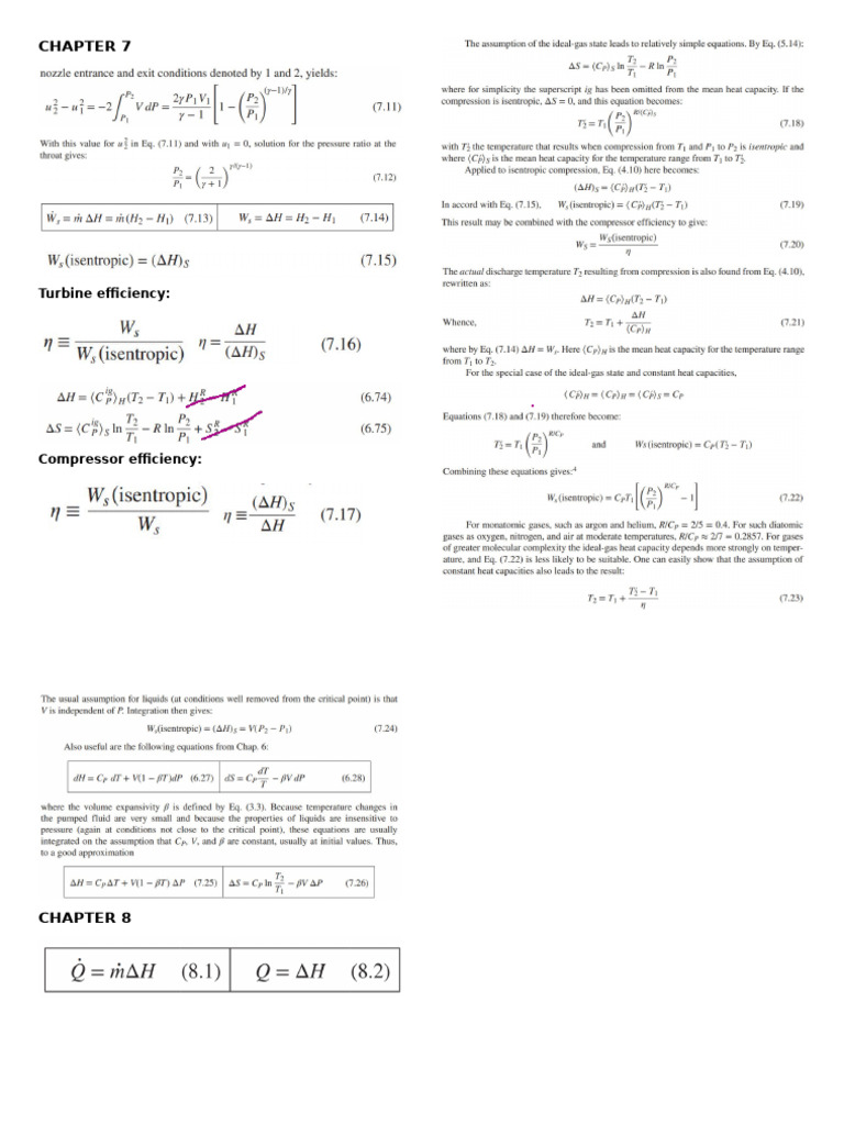 Turbine and Compressor Efficiency Insights | PDF
