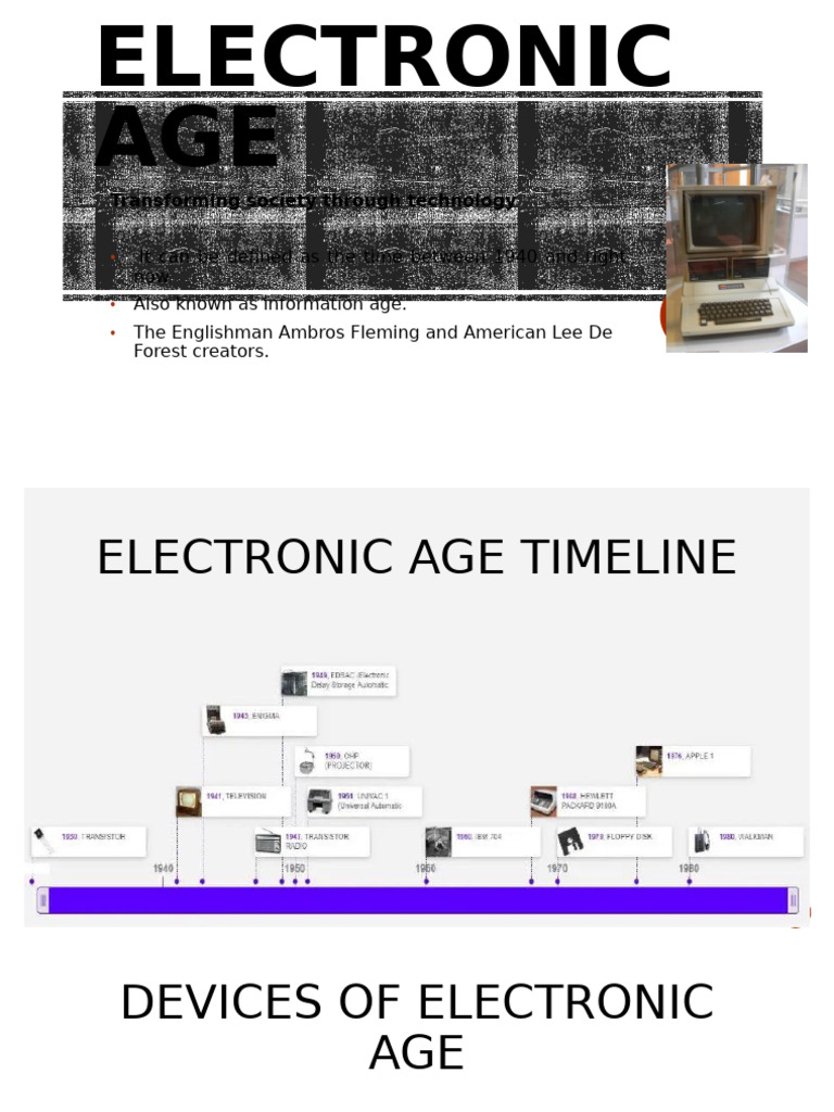 Electronic Age: Transforming Society | PDF