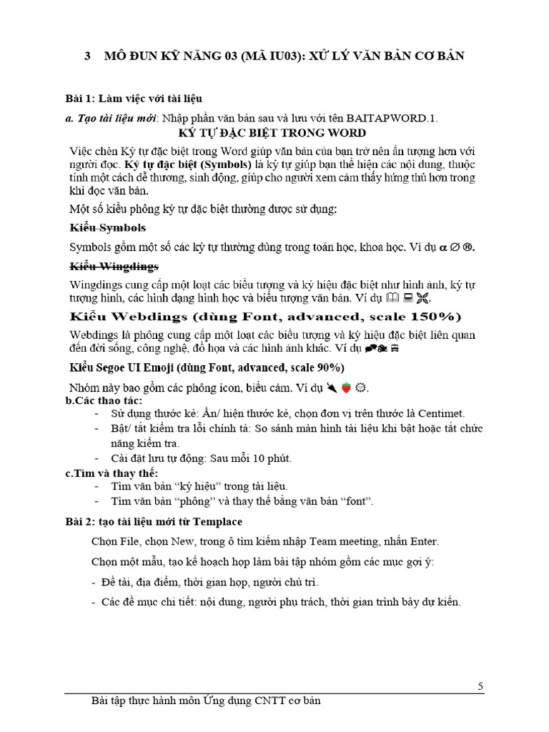 Bai tap thuc hanh Chuong 3 | PDF